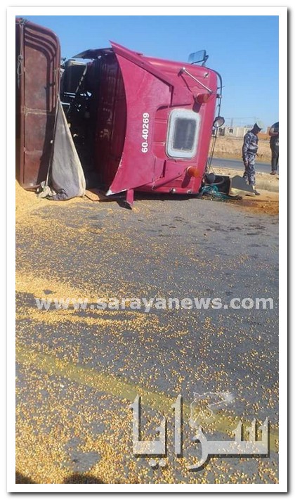 بالصور وفاة سائق شاحنة بعد تدهورها في النقب الأردن اليوم وكالة